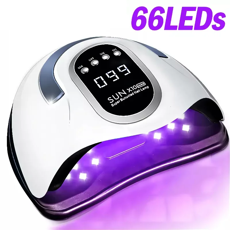 Sun X10 Max Uv Led Nail Lamps Dryer With 66 Leds Smart Timing Quick Dry For Gel Two-handed ...