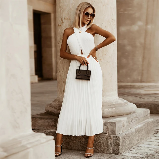 Criss Cross Front Dress