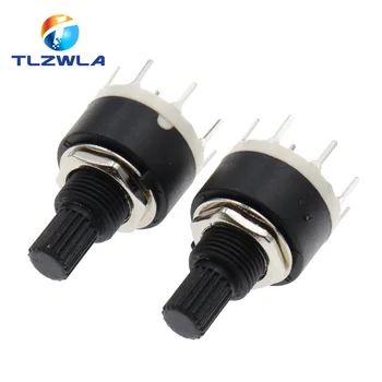 1PCS SR16 Plastic 16MM Rotary Band switch 2 Pole 3 4 position 1 Pole 5 ...