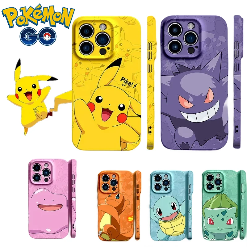 Pokemon-PIkachu-Ditto-Charmander-Hard-Case-for-iPhone-11-12-13-14-15 ...
