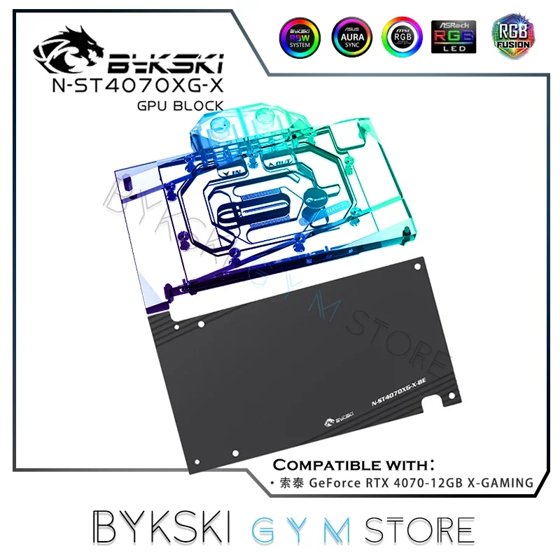 Bykski-RTX4070-GPU-Block-Zotac-RTX-4070-12GB-X-GAMING-VGA-Watercooler ...