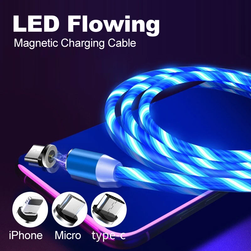 LED-Flowing-Magnetic-Charging-Cable-Magnetic-Phone-Charger-Light-Up ...