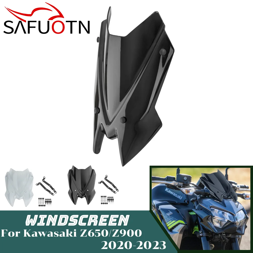 Z650-Z900-Windscreen-Windshield-For-Kawasaki-Z-650-900-2020-2023-2022 ...