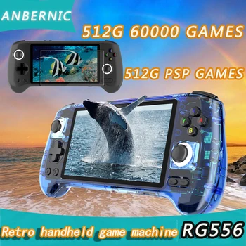 ANBERNIC RG556 Retro Handheld Game Console 5.48-inch AMOLED ...