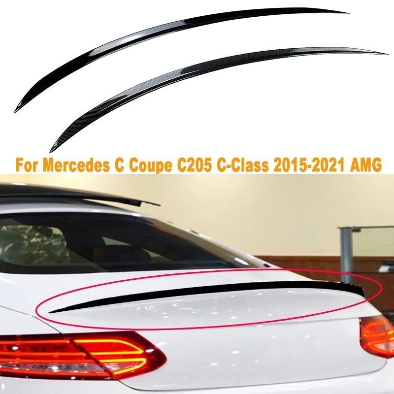 For-Mercedes-C-2015-2021-Coupe-C205-C-Class-AMG-Tail-Wings-Wind-Spoiler ...