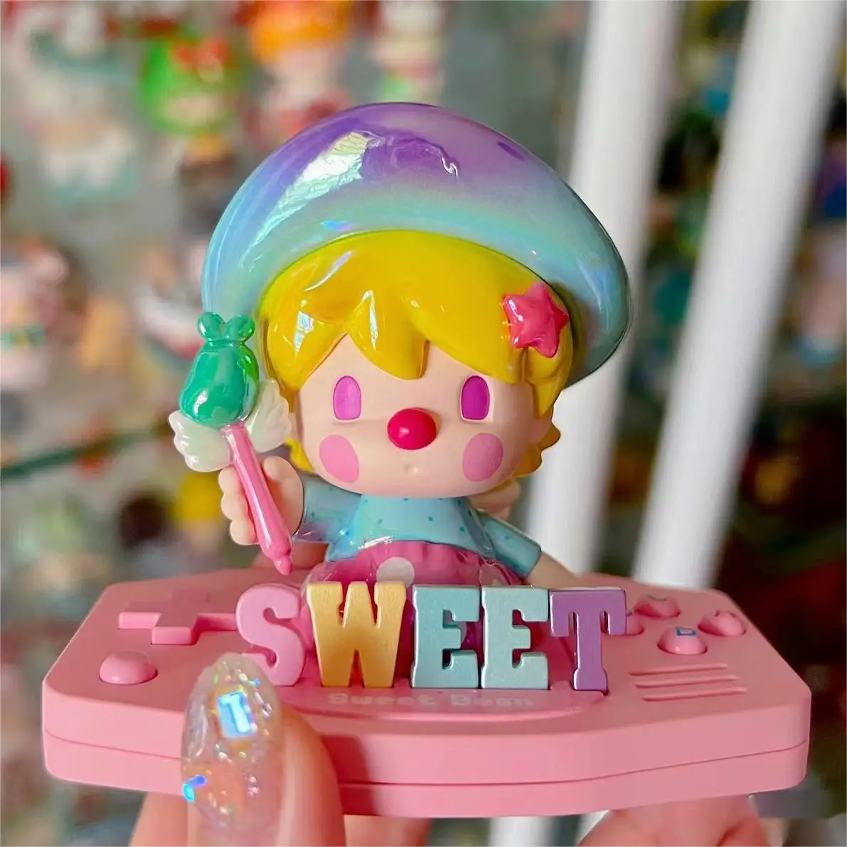 Original Pop Mart Sweet Bean Handmade Doll Action Figures Co branding ...