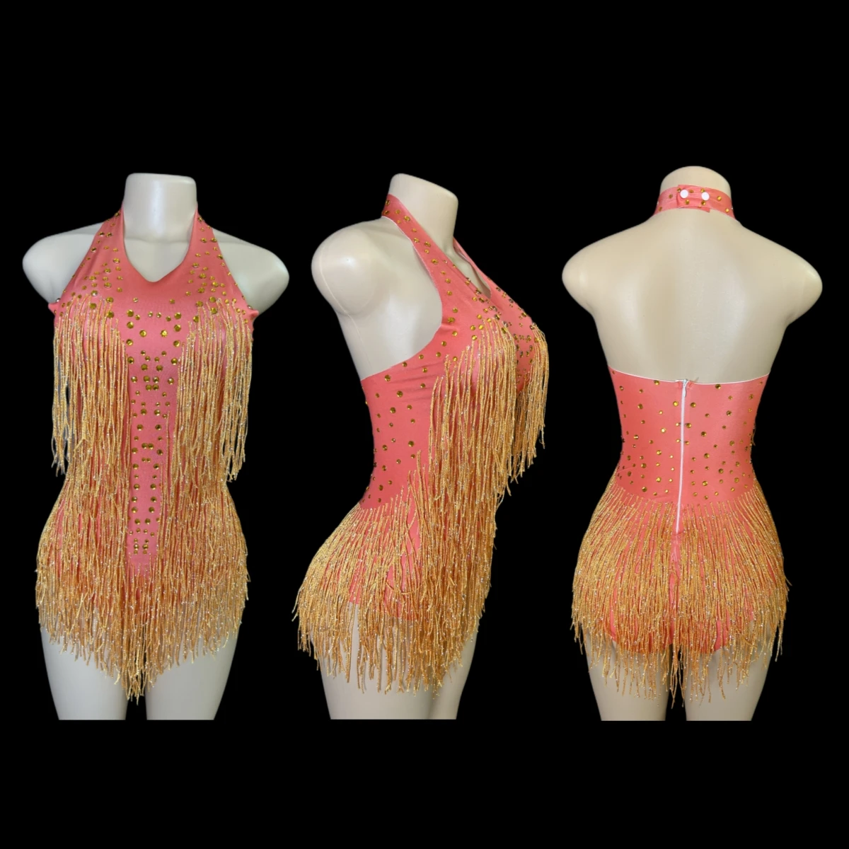 Sparkly-Rhinestones-Fringe-Bodysuit-WomenVightclub-Party-Dance-Costume ...