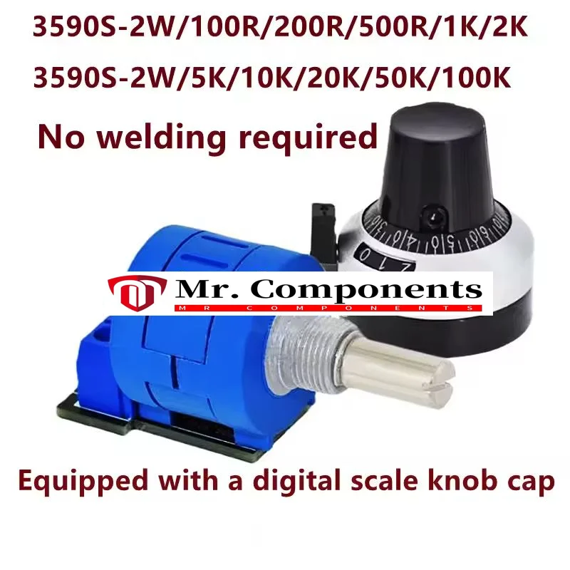 1PCS PR3590SDZ solder-free potentiometer 100R,200R,500R,1K, 5K, 10K ...