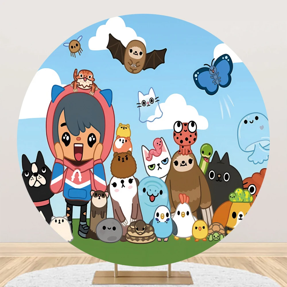 Toca Life World Round Backdrop Cover Toca Boca Life World Birthday ...