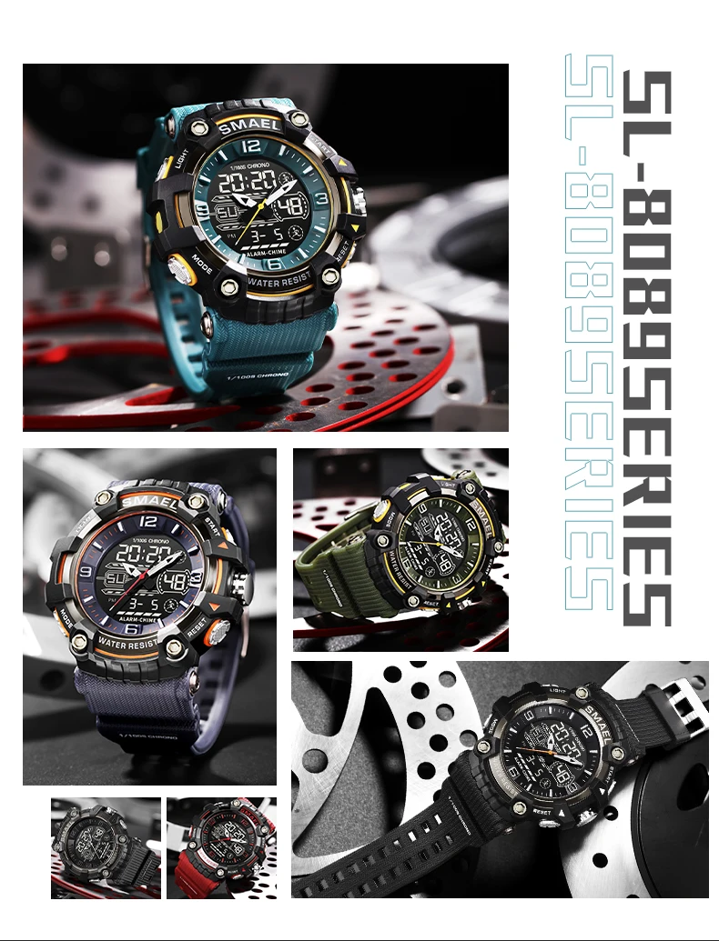 تسوق SMAEL Brand Young Sport Watches for Men Waterproof اونلاين | جوميا مصر