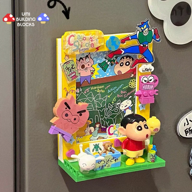 Crayon-Shinchan-Doraemon-Fridge-Magnet-Assembled-Building-Blocks-Photo ...