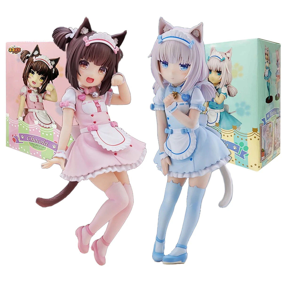 18CM-Cat-Maid-Anime-NEKOPARA-Figure-Chocolates-Vanilla-Cute-Pretty-Cat ...