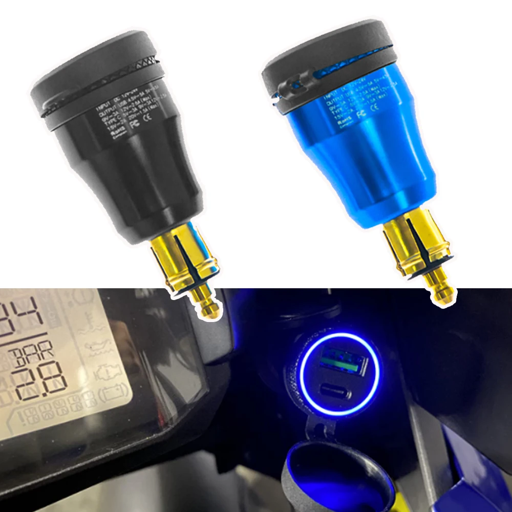 Quick-Charge-3-0-USB-Type-C-Port-Socket-Power-Adapter-LED-For-BMW ...