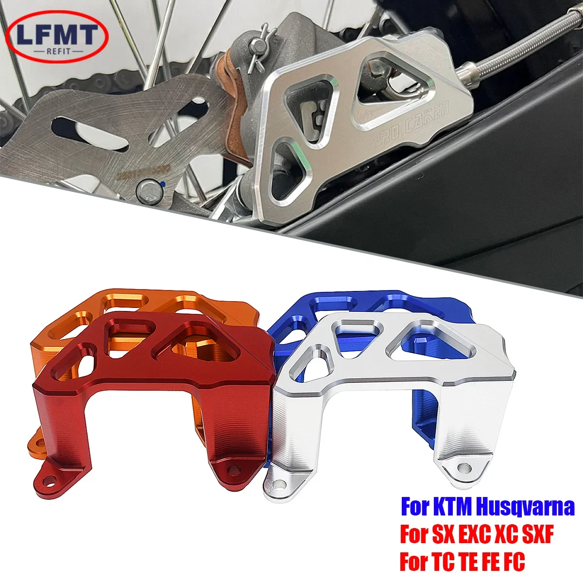 Rear Caliper Guard Rear Brake Disc Guard Protector Cover For KTM EXC ...