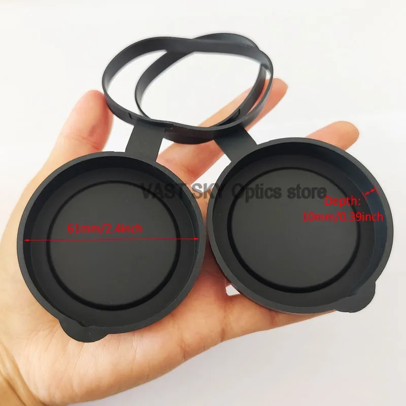 Binoculars Protective Rubber Objective Lens Caps 50mm Binocular ...