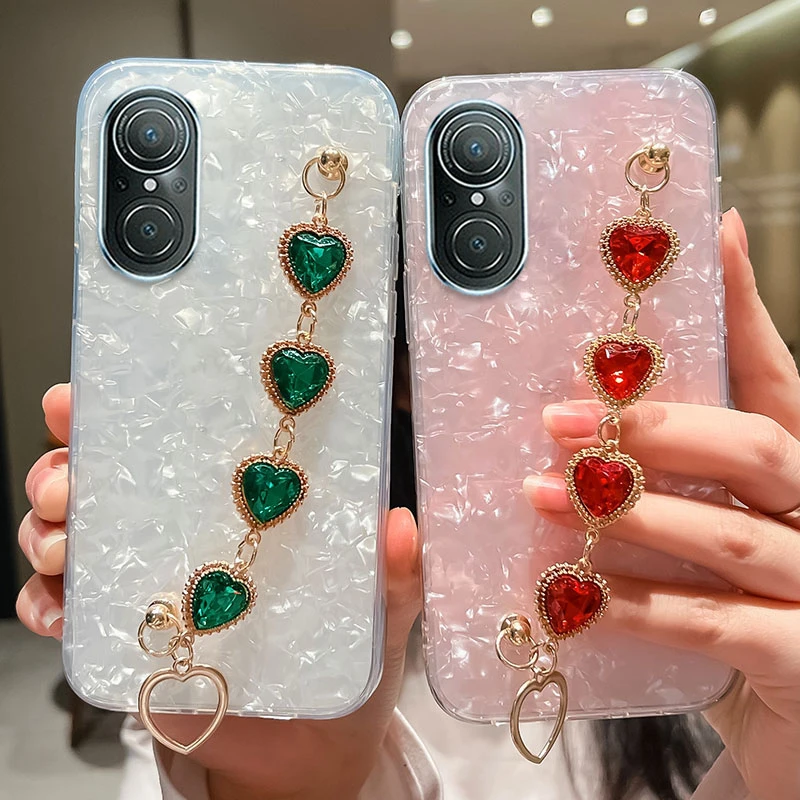 Luxury Diamond Bracelet Chain Phone Case For Huawei Nova 9se 10 8i 9 se ...