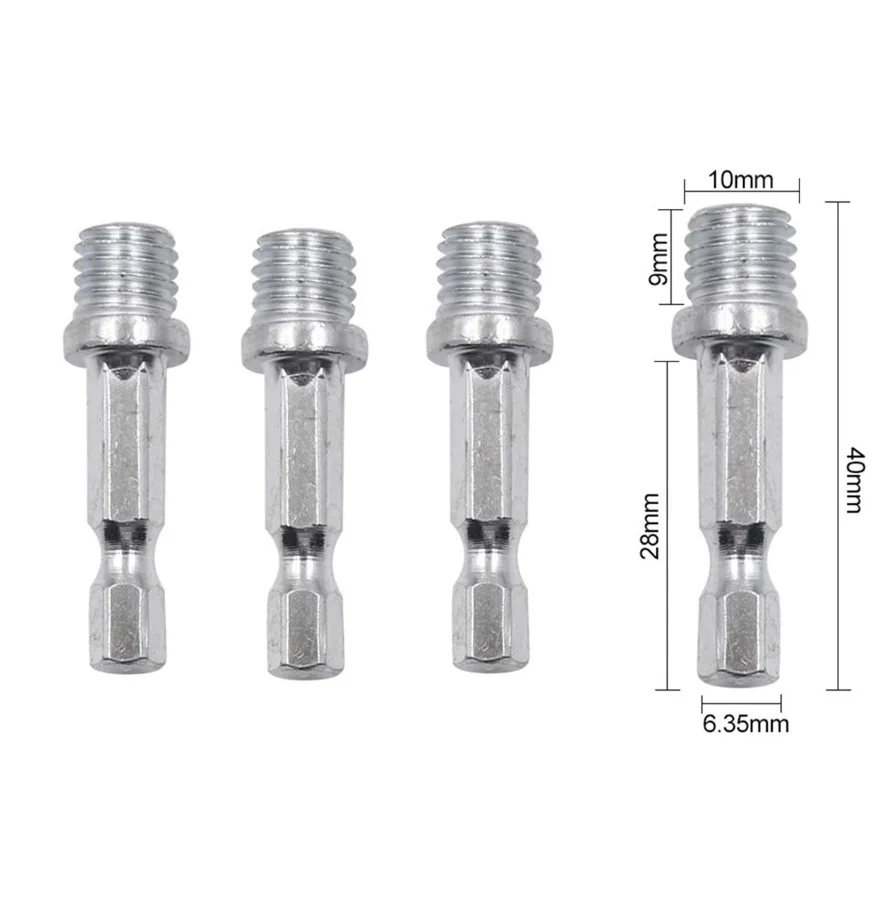 2Pc-Polishing-Pad-Connecting-Rod-Adapters-1-4-Hexagon-Drill-Chuck-M10 ...