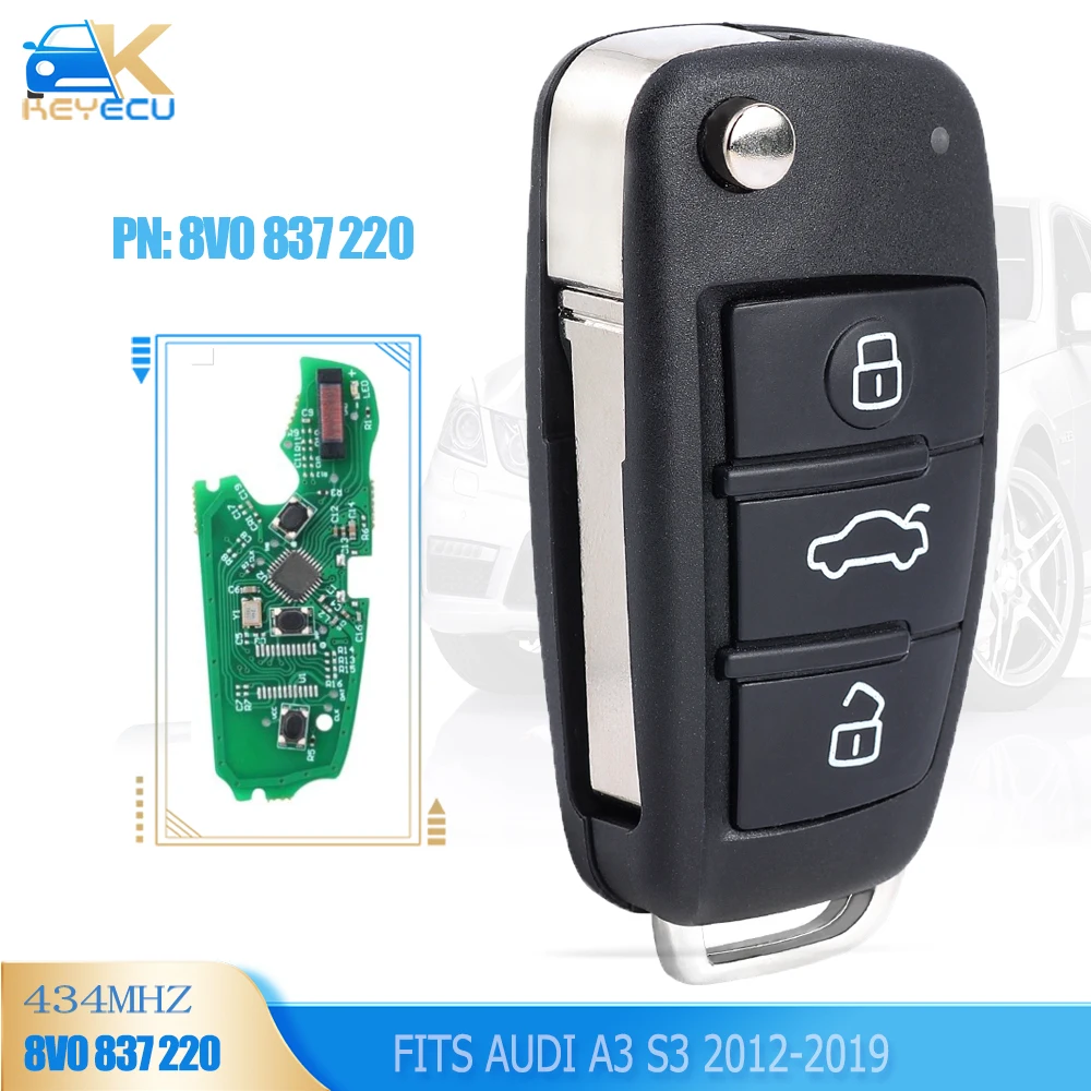 KEYECU-mando-a-distancia-para-coche-OEM-Aftermarket-8V0-837-220 ...