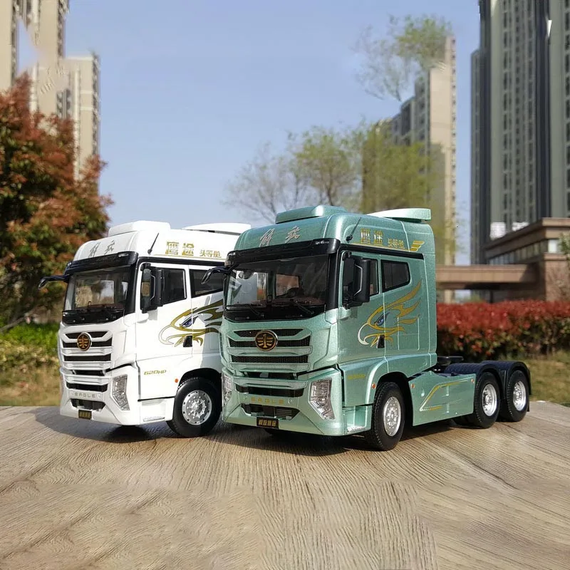Diecast 1:24 Scale FAW Jiefang Yingtu Tractor Alloy Truck Model ...