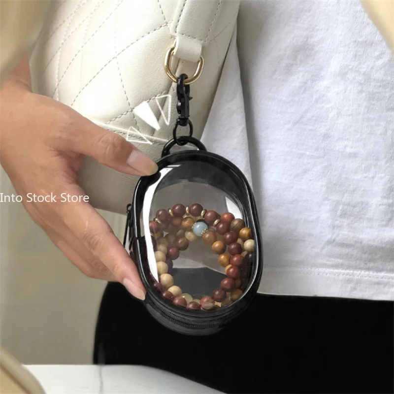 Round Transparent PVC Storage Pouch – Night's Sky