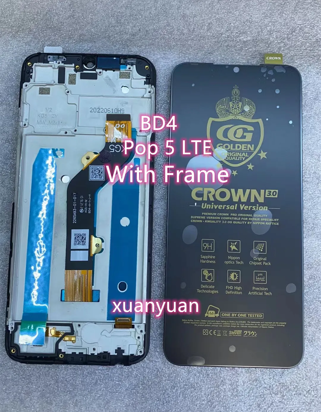 100-Tested-Black-6-52-inch-For-Tecno-Pop-5-LTE-BD4-BD4i-BD4A-LCD ...