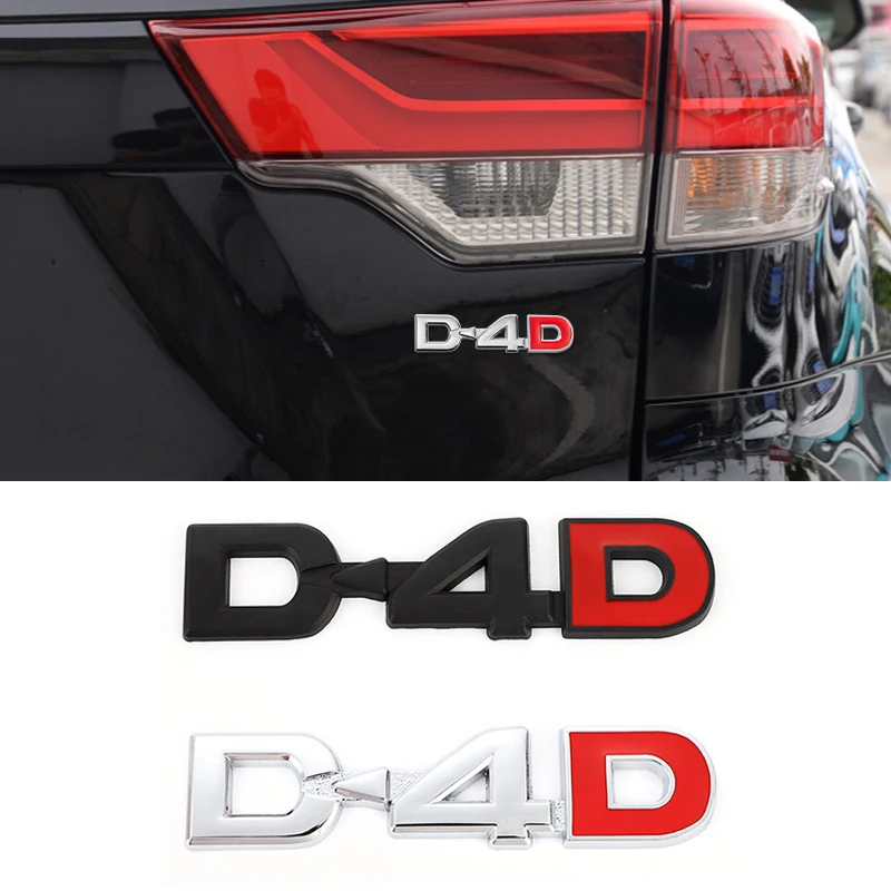 Metal D4D D 4D Logo Car Sticker Emblem Badge Decal for Toyota COROLLA ...