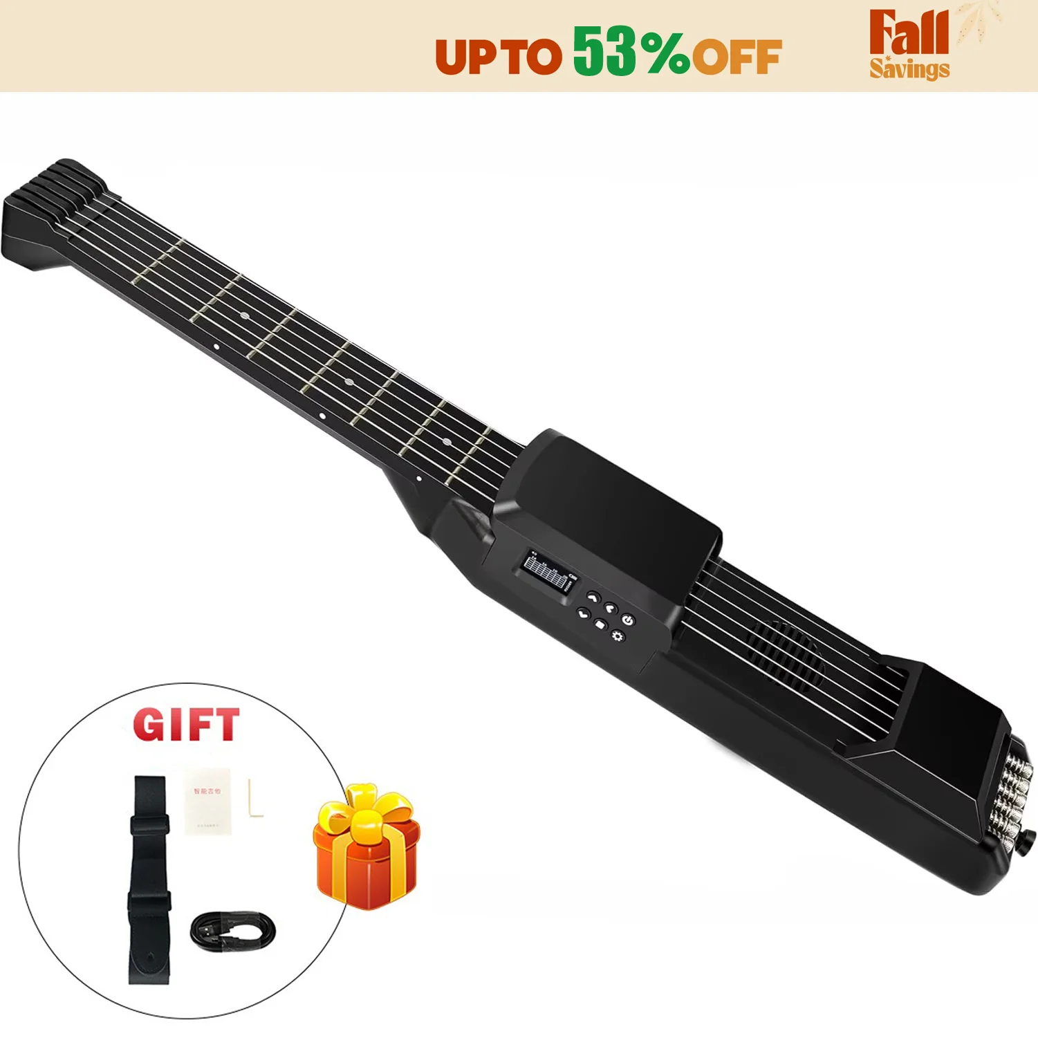 SG7-Smart-Acoustic-Electric-Guitar-Pocket-Travel-Silent-Chord-Practice ...