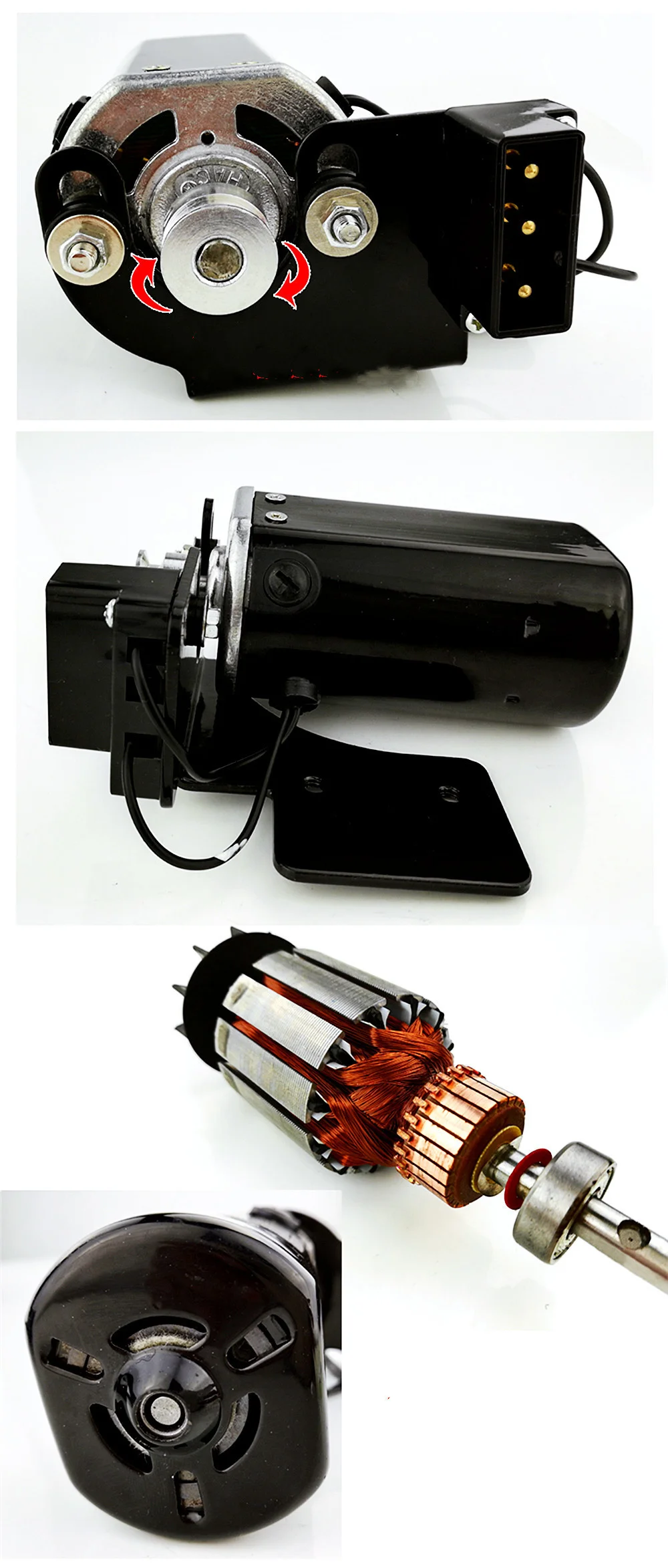 180W/250W Old Style Sewing Machine Modification Motor All Copper Wire ...