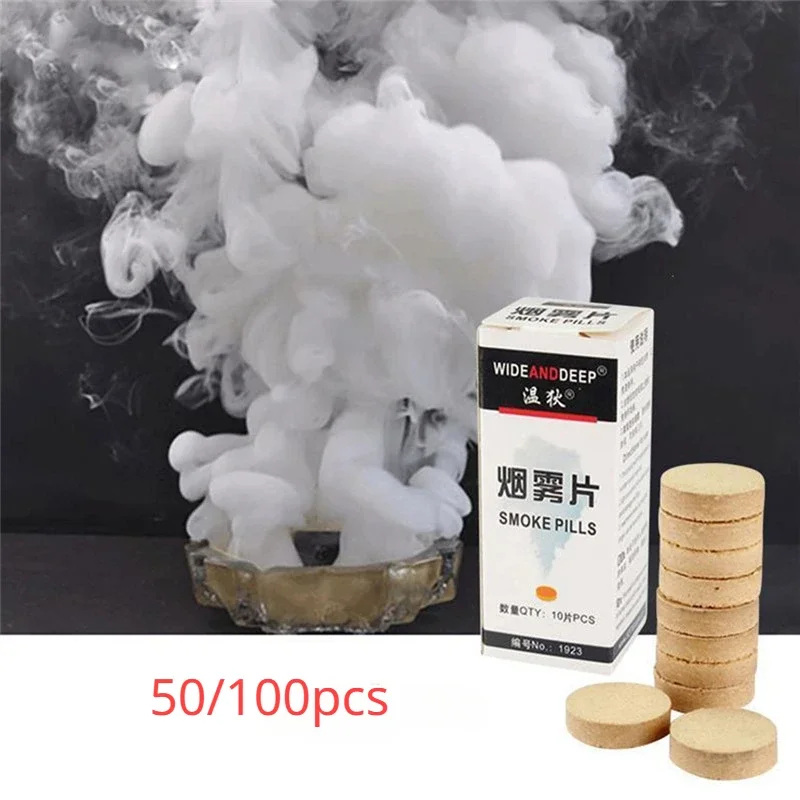 50-100pcs-White-Smoke-Bombs-Pills-Stage-Magic-Fog-Props-Smoking ...