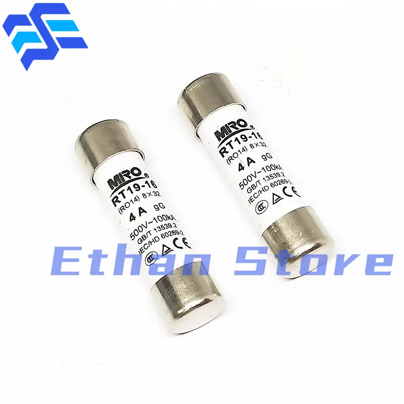 10PCS Ceramic Fuse RT19-16 (RO14) 8X32MM RT19 16 0.5A 1A 2A 3A 4A 5A 6A ...