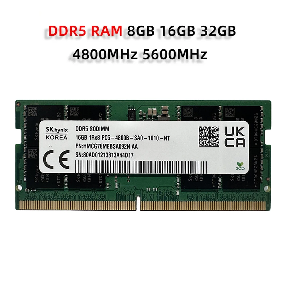 Hynix ميموري رام DDR5 8 جيجابايت 16 جيجابايت 32 جيجابايت 4800 ميجا هرتز 5600 ميجا هرتز PC5 34800 ...
