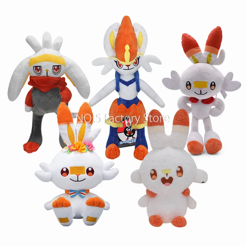 15-45cm-Pokemon-Cute-Scorbunny-Raboot-Cinderace-Quality-Plush-Doll ...