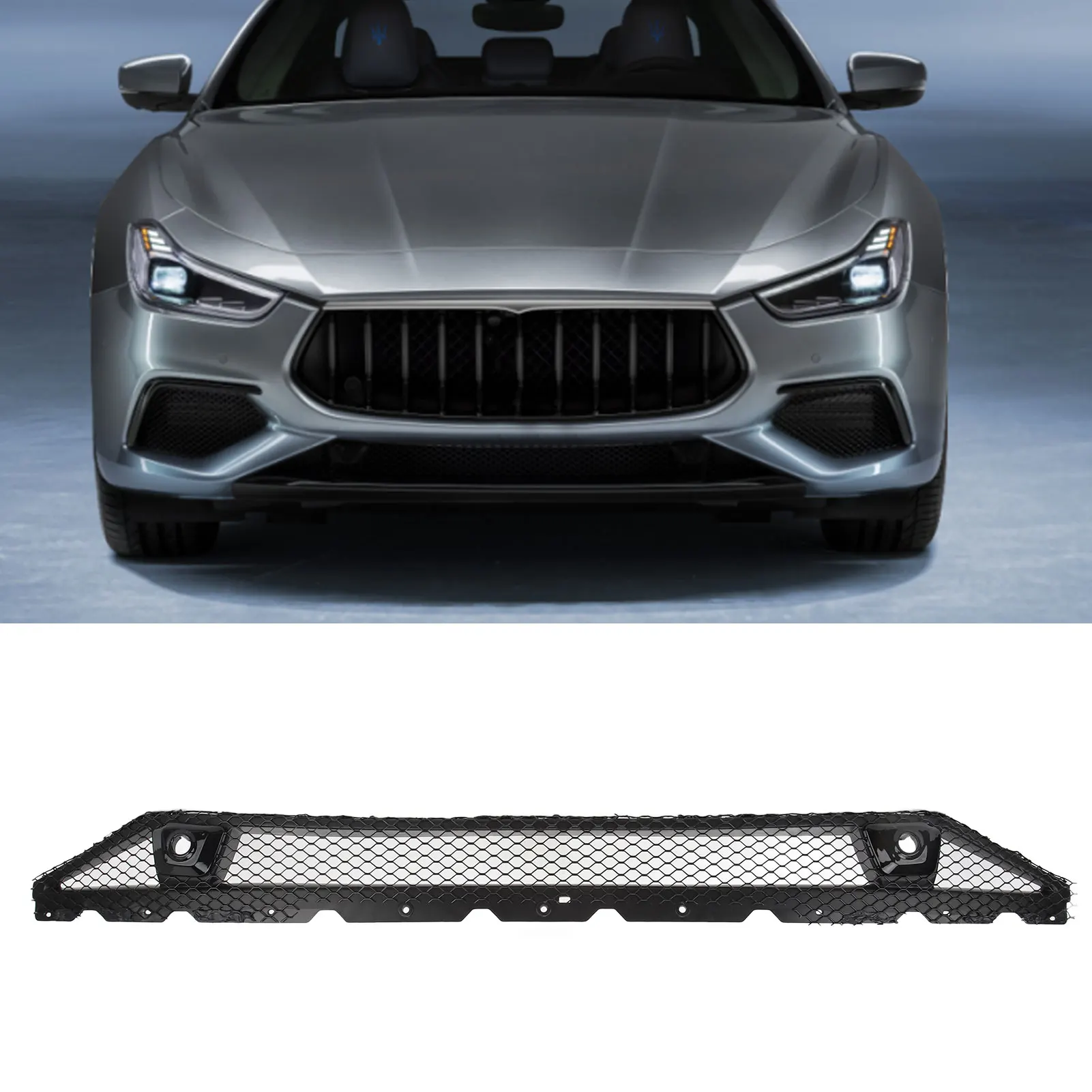 Front-Bumper-Grille-Lower-Mesh-Grille-Replacement-for-Maserati-Ghibli-S ...