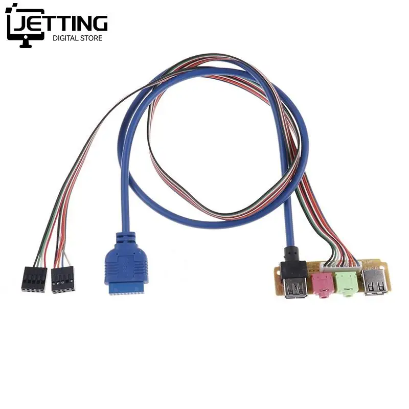 70cm USB 2.0+ 3.0 Port Chassis PC Computer Case Audio Front Panel ...