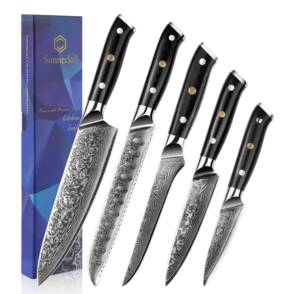 Sunnecko-Utility-Chef-s-Knives-1-5PCS-Set-Ultra-Sharp-Damascus-Steel ...