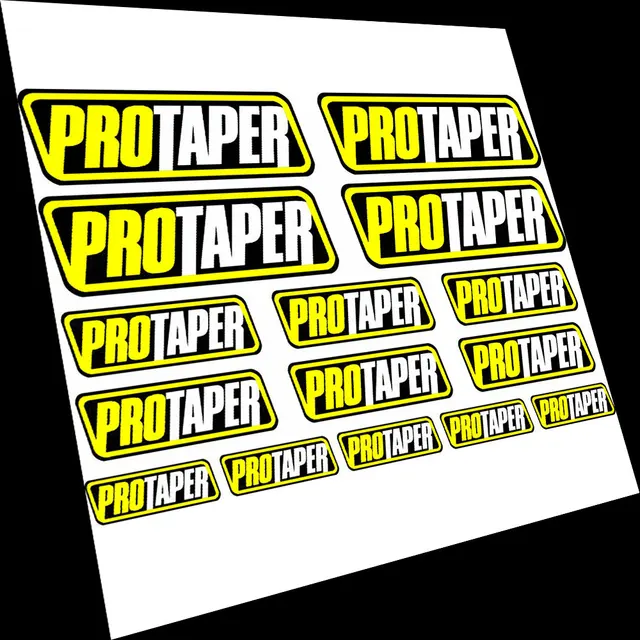 Set 15 Pcs For Pro Taper Decal Sheet Sticker Graphic Set Adhesive