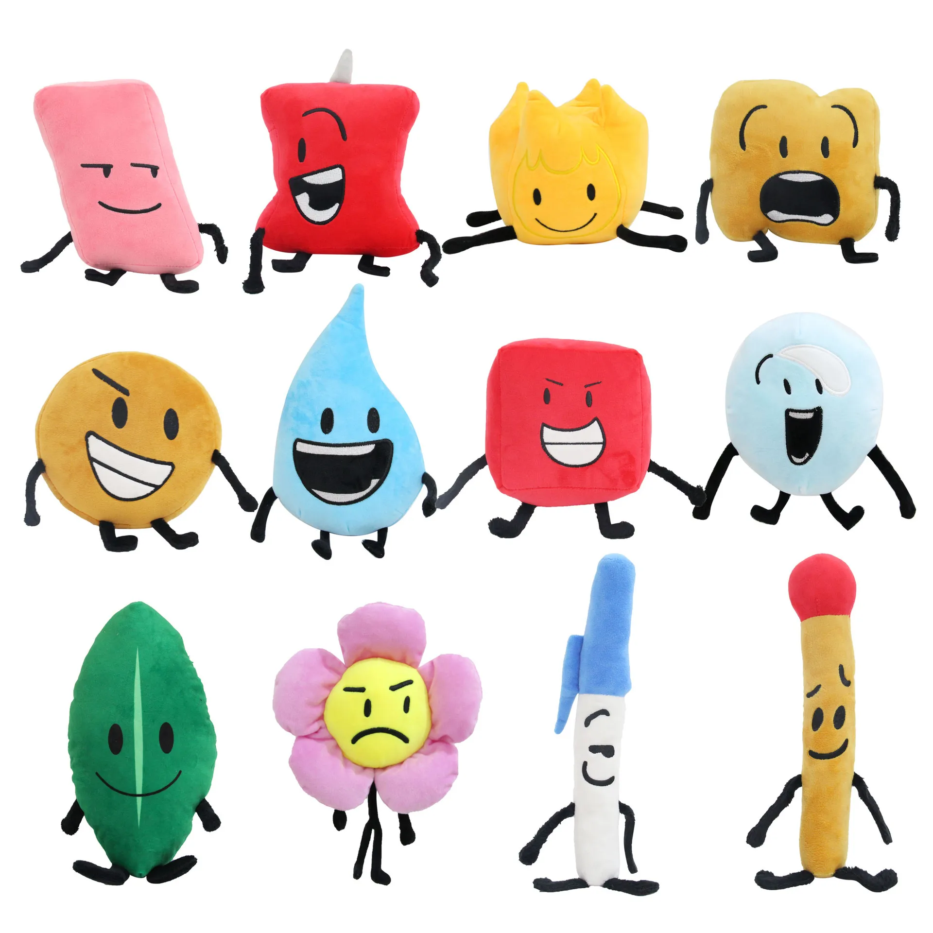 Generic 12 Styles Battle For Dream Island Bfdi Plush Toy Cute Cartoon ...