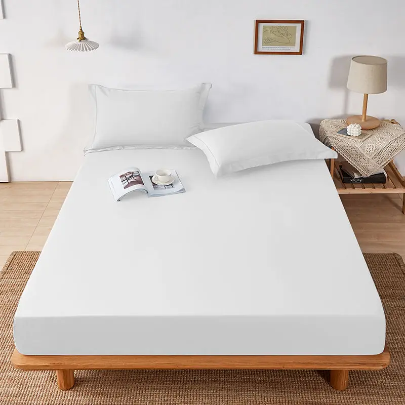 Spring-Summer-soft-Fitted-Sheet-Double-bed-sheets-90-120-150-180-200cm ...