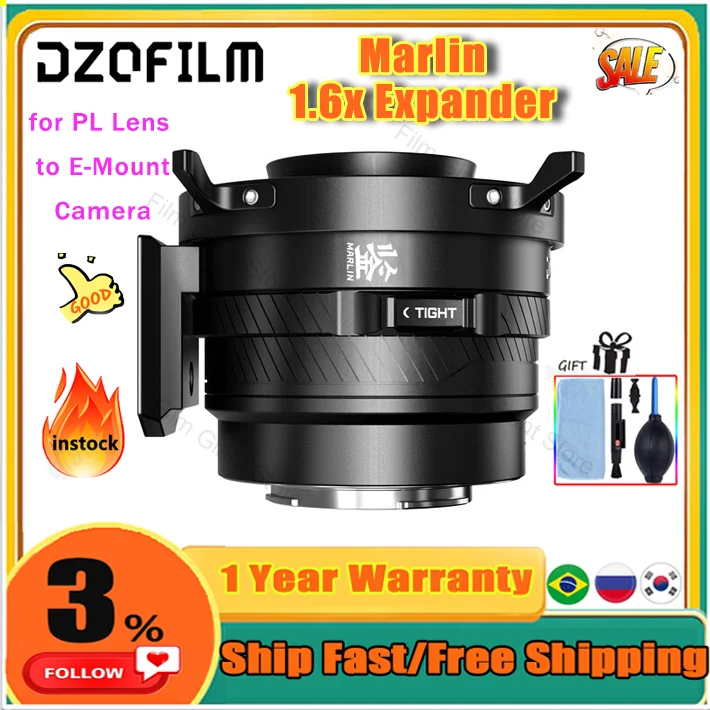 DZOFilm-Marlin-1-6x-Expander-for-PL-Lens-to-E-Mount-Camera-Cine-Lens ...
