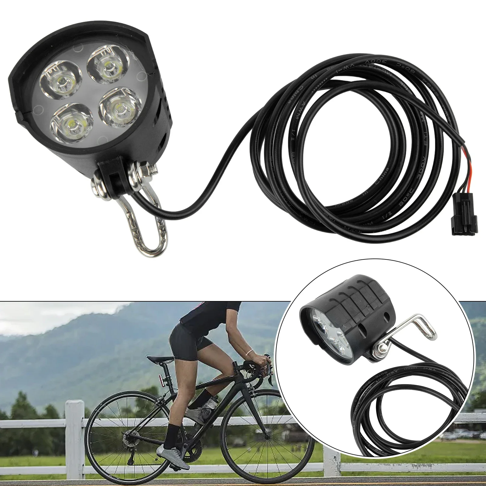 12-80V-Electric-Mountain-Bicycle-Headlight-EBike-Front-Light-Spotlight ...