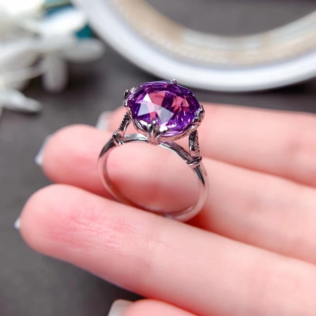 Pink amethyst ring store