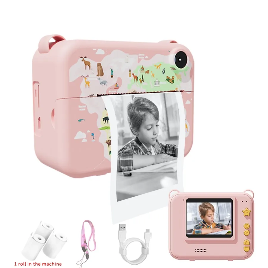 Digital-Children-Camera-For-Photography-Mini-Printer-Portable-Thermal ...
