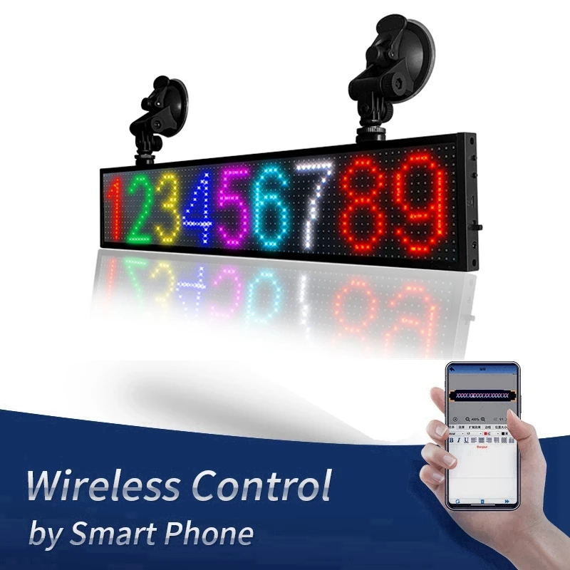 Pantalla-LED-programable-para-coche-pantalla-de-texto-RGB-mensajes-digitales-desplazamiento-P5 ...