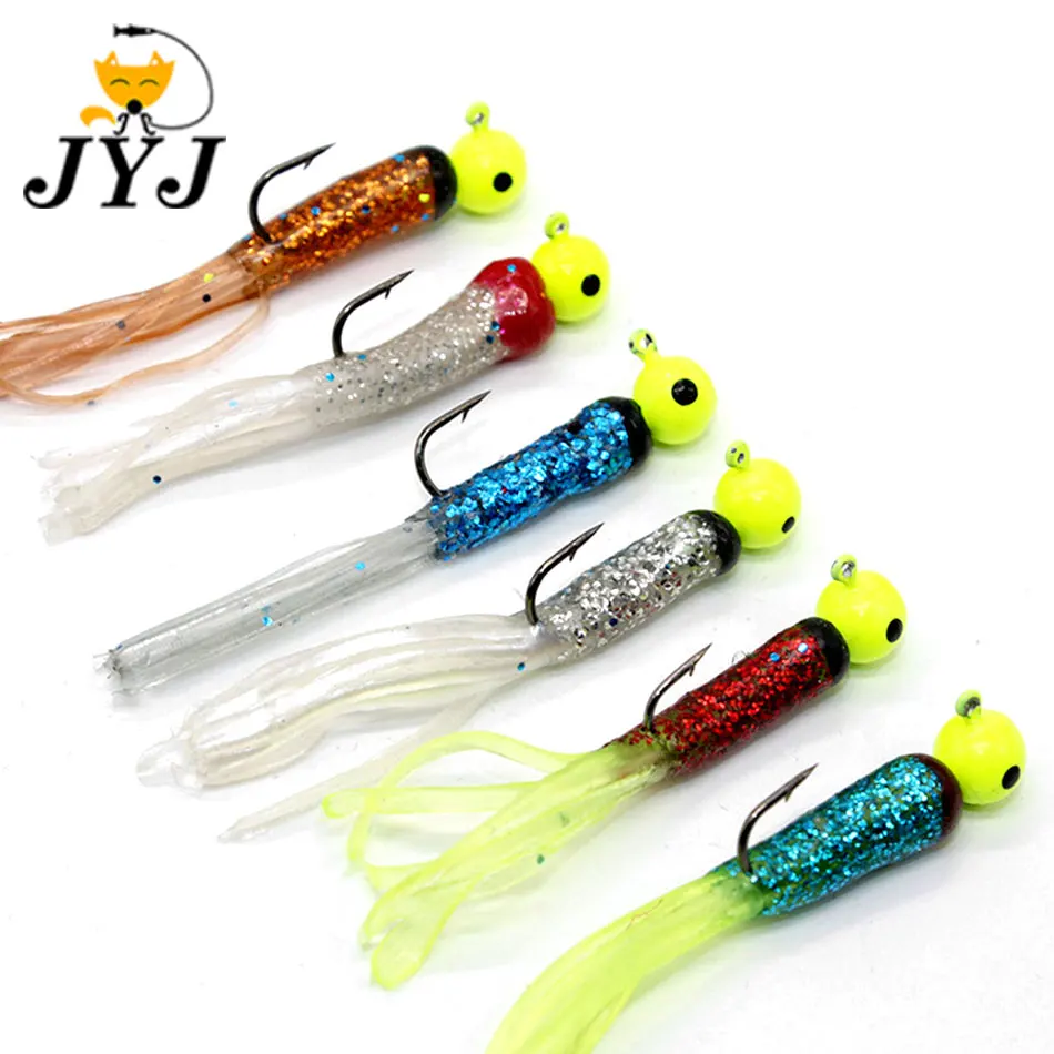 JYJ 5cm soft hula skirt grub bait lure tubes ,silica small worm maggot ...