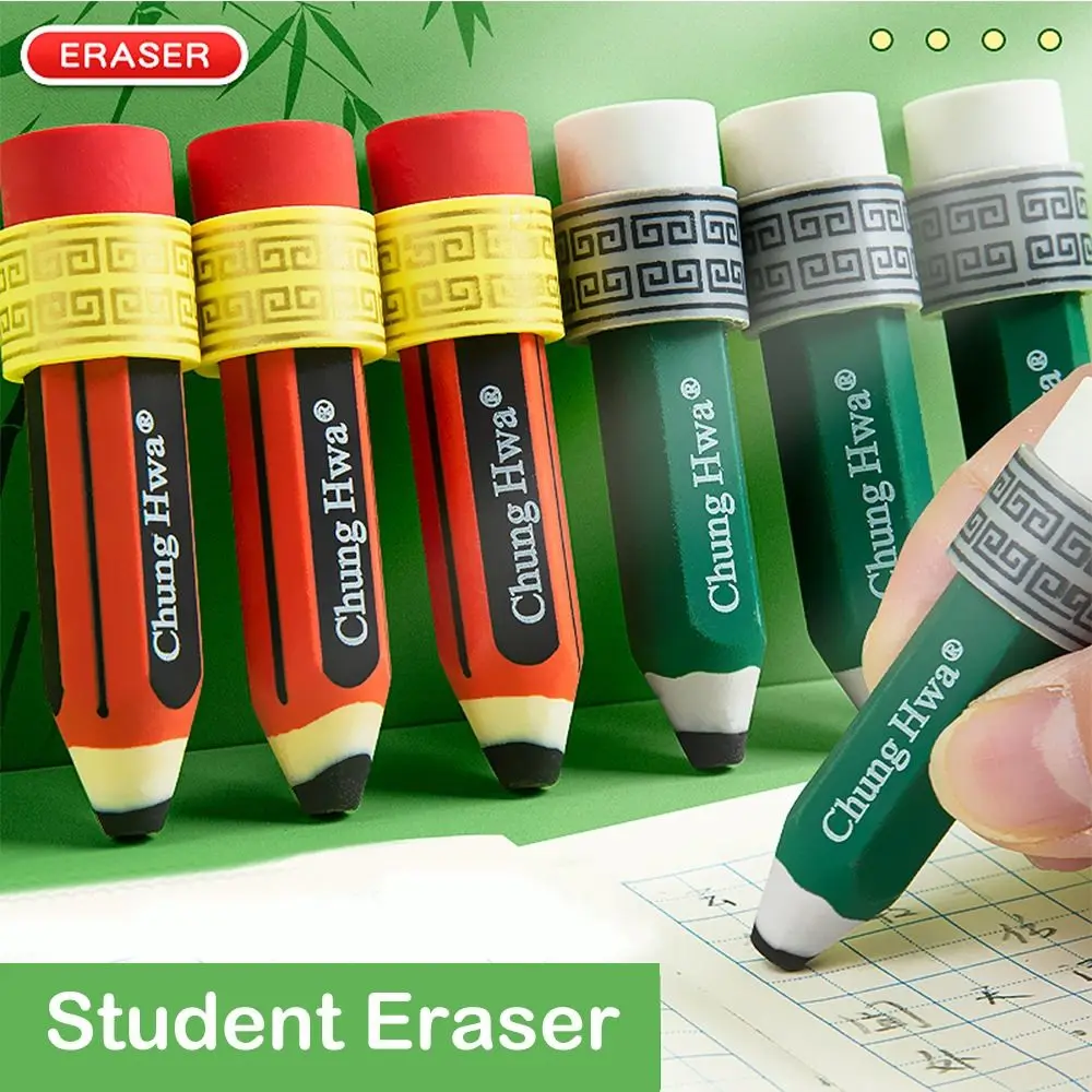 Less-Rubber-Debris-Pencil-Wiping-Eraser-Pencil-Shape-Writing-Drawing ...