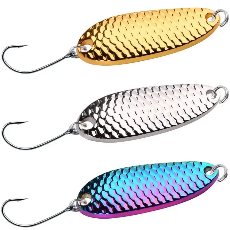 1PCS Spoon 1.5g 2.5g 3.5g 5g Fishing Hard Bait Lures Scale Pattern ...