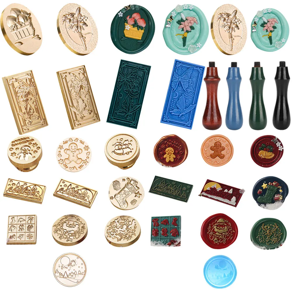 3D-Fire-Lacquer-Seals-Retro-Brass-Sealing-Wax-Printhead-Embossed-Wax ...