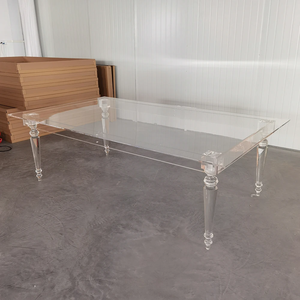 Clear Acrylic Dining Table