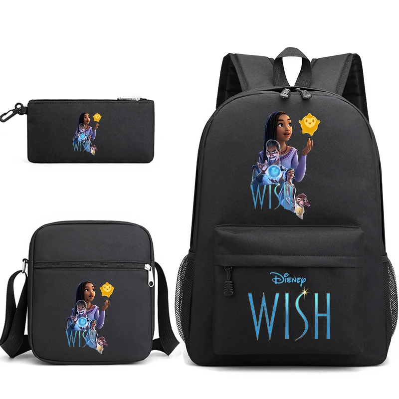 3pcs-Disney-Wish-Backpacks-Schoolbags-Pencil-Case-Shoulder-Bags ...