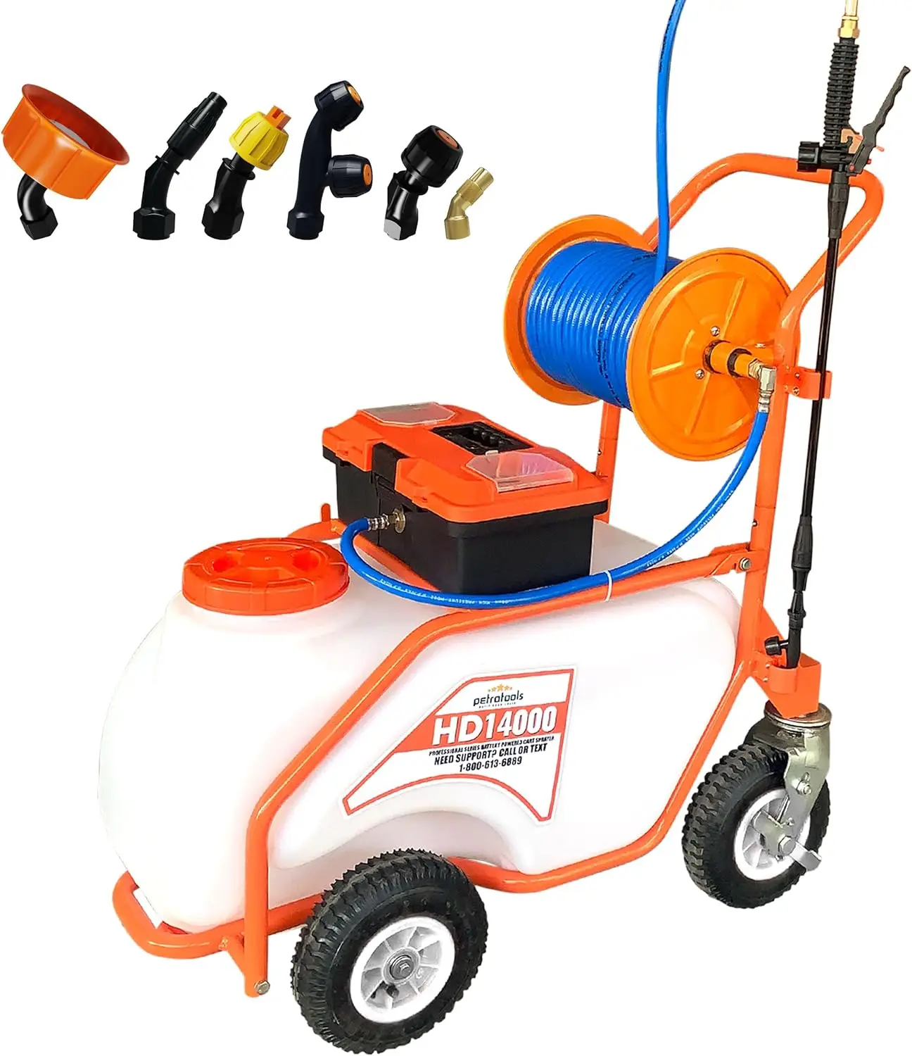 Battery-Powered-Sprayer-14-Gallon-Large-Cart-Sprayer-Portable-Weed ...
